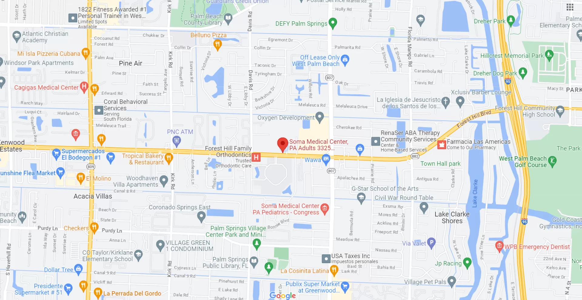 Ubicaciones - SOMA MEDICAL CENTER P.A.